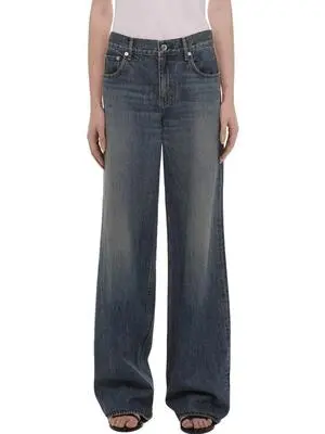 Helmut Lang Wardeobe Wide Leg Jeans - Tinted Vintage Blue