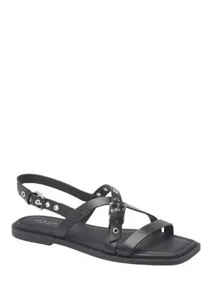 Rag & Bone Harlow Leather Slide Sandal - Black