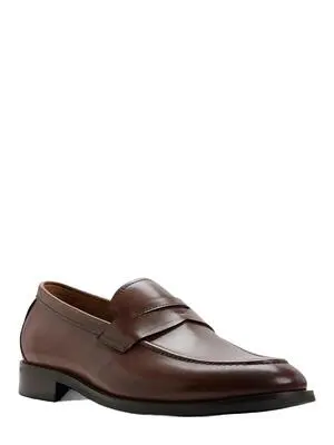 Brooks Brothers Glenrock Apron Toe Penny Loafer - Cognac