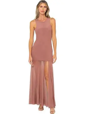 JBQ Layered Sleeveless Dress - Mauve