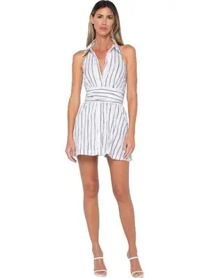 JBQ Tali Striped Dobby Dress - Black/white Stripe