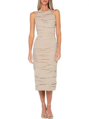 JBQ Birkin Midi Dress - Beige
