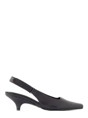 THERAPY AUSTRALIA Newark Pointed-toe Slingback Heel - Black Pu