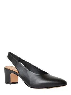 Aquatalia Trevi Slingback Pump - Black Leather