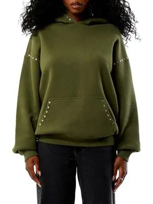 PACSUN Studded Cotton-blend Hoodie - Green