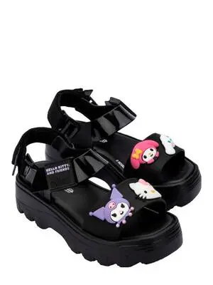 Melissa X Hello Kitty And Friends Lug Sole Sandal - Black