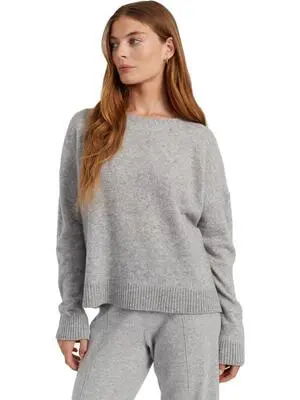 Chinti & Parker Lightweight Wool-cashmere Relaxed Sweater - Light Grey
