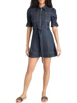 Cinq À Sept Holly Denim Mini Dress - Indigo