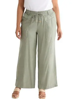 Wit & Wisdom Skyrise Drawstring Pants - Loden Green