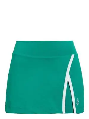 Free People Forehand Faux Wrap Skort - Green Glow Combo