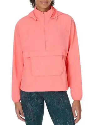 Sweaty Betty Ultimate Packaway Pullover Running Jacket - Melon Pink
