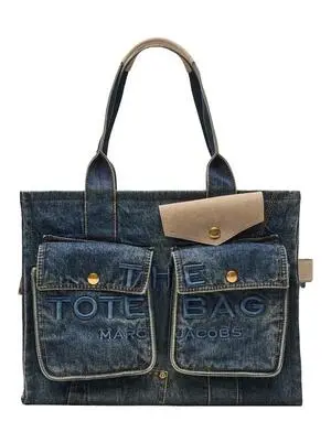 Marc Jacobs Large Denim Tote Bag - Dark Wash Indigo