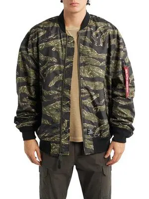 Alpha Industries L-2b Oversize Flight Jacket - Tiger Camo