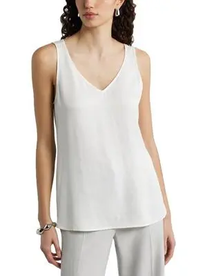 Nordstrom Satin Shell Top Ivory Tofu