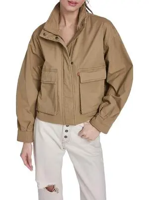 LEVI'S Cropped Surplus Jacket - Ecru