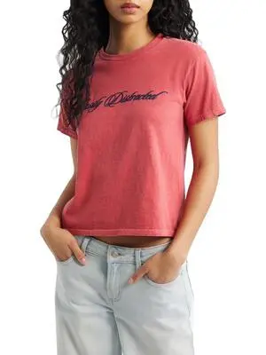 BDG URBAN OUTFITTERS Relaxed Fit Graphic T-shirt - Red