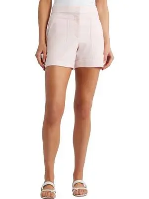 Wit & Wisdom Seamed High-waist A-line Shorts - Ballet Pink