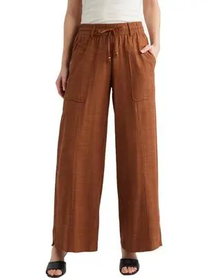 Wit & Wisdom Skyrise Wide Leg Pants - Pecan