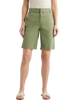 Wit & Wisdom High-waist Denim Shorts - Basil