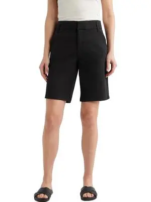 Wit & Wisdom High-waist Denim Shorts - Black