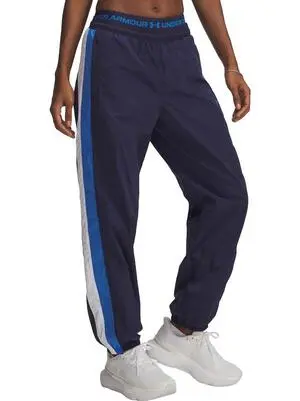 Under Armour Icon Water Repellent Crinkle Pants - Navy/white/blue
