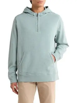 Tommy Bahama Cirrus Breeze Half Zip Hoodie - Dark Alpine
