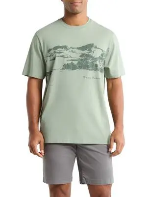 Tommy Bahama Vacation Visions Cotton Graphic T-shirt - Oxidize Metal