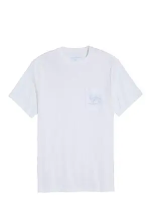 Vineyard Vines Bonefish Coral Cotton Graphic T-shirt - White Cap