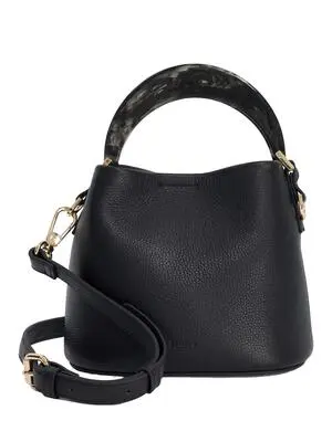 Dune London Dharla Leather Top Handle Bag Black