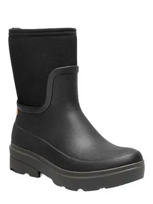 Bogs Hazel Mid Zip Waterproof Rain Boots Black