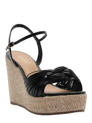 AREZZO Platform Wedge Sandal - Black