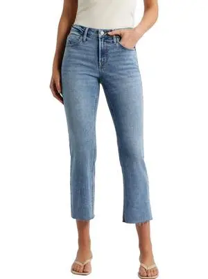CITY BLUES Crop Flare Leg Jeans - Vintage Whisker