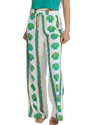 BILLABONG Coastal Crush Printed Pants - Salt Crystal