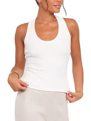 PETAL & PUP Miles Racerback Rib Tank