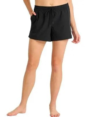 Tommy Bahama Elastic Waist Board Shorts - Black