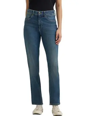 LEEM Rider™ Ever Fit Mid-rise Slim Straight Leg Jeans - Indigo Tea