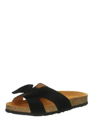 Think! Crissi Bow Slide Sandal - Black