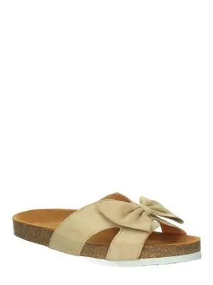 Think! Crissi Bow Slide Sandal - Iced Coffee