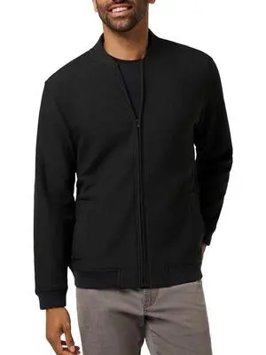Travis Mathew Social Club Bomber Jacket - Heather Black