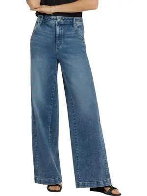 NYDJ Gracie High-rise Wide-leg Jeans - Secret Hollow
