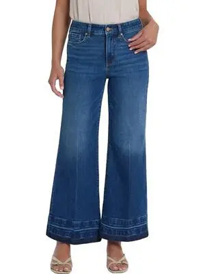 NYDJ Mia Release Hem High Waist Ankle Flare Jeans - Trail Lands