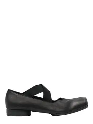 UMA WANG Leather Ballet Flats - Black