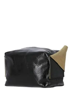 UMA WANG Leather Shoulder Bag - Black