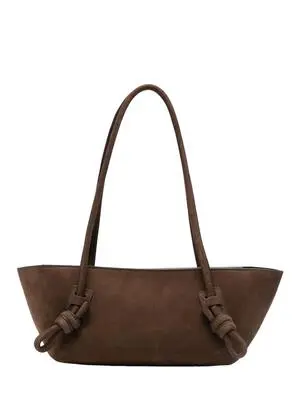 Hereu Fleca Leather Shoulder Bag - Brown