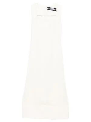 Jacquemus La Robe Tablier Long Dress - White