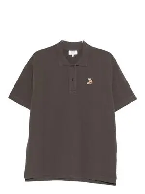 Maison Kitsuné Dreaming Fox Cotton Polo Shirt - Brown