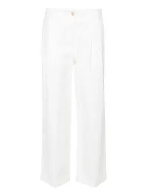 TOTEME Organic Cotton Trousers - White