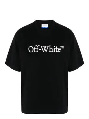 Off White Big Bookish Cotton T-shirt - Black