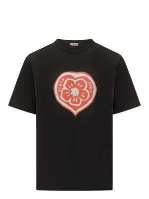 Kenzo Boke Heart Cotton T-shirt - Black