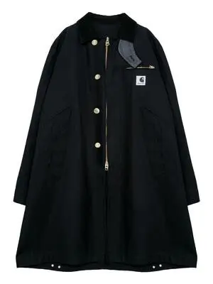 SACAI X CARHARTT WIP Trench Coat - Black